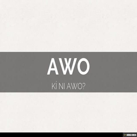 AWO | PDF