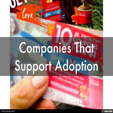 Companies That Support Adoption | PDF | Photography | Arts and Crafts