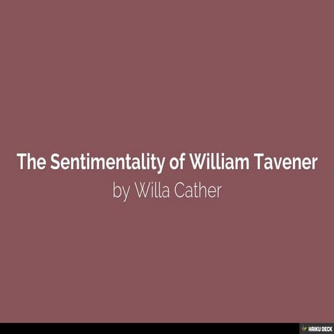 Willa Cather | PDF | Poetry | Books and Literature