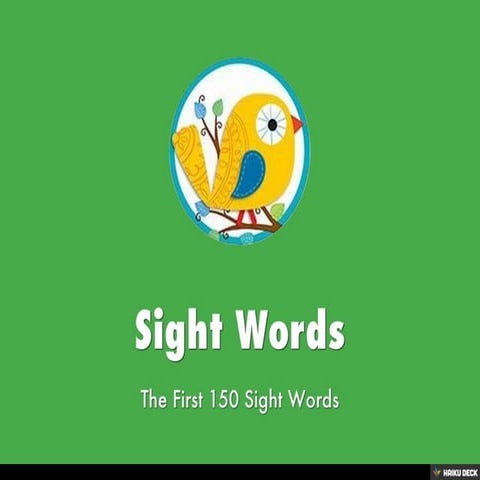 Sight Words | PDF