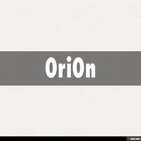 OriOn | PPT