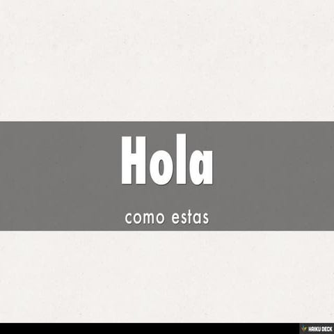Hola | PDF