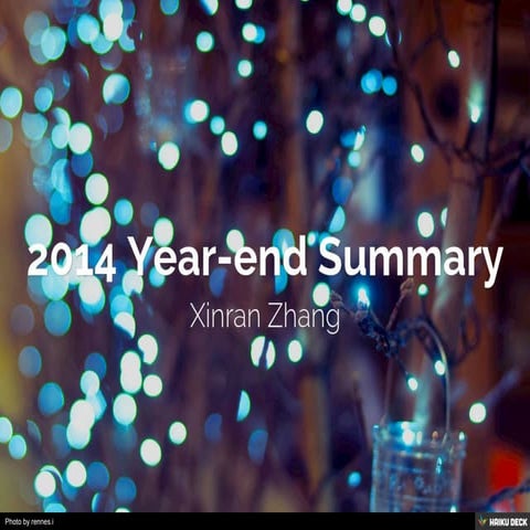 2014 Year-end Summary | PPT