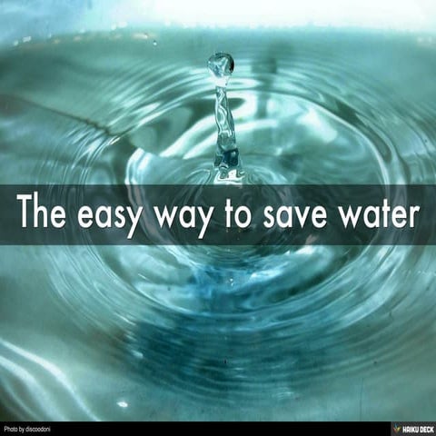 The easy way to save water | PDF