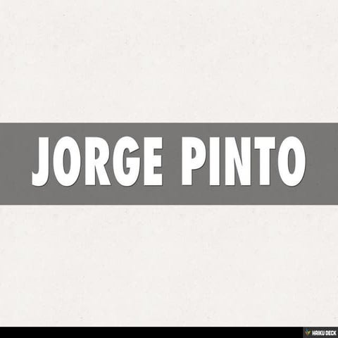 JORGE PINTO | PDF