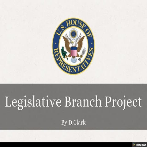 Legislative Branch Project | PPT