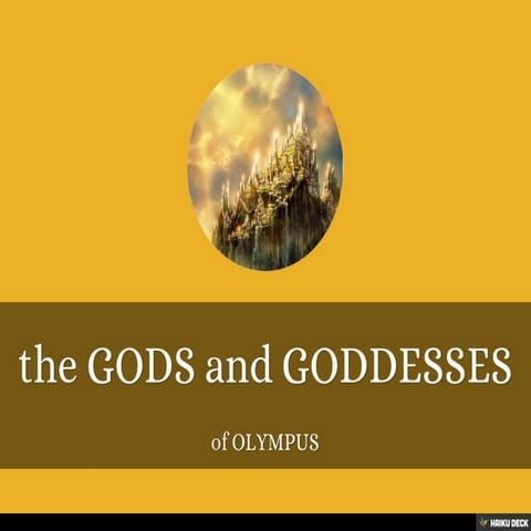 Gods of mt. olympus | PPTX
