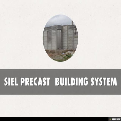 SIEL PRECAST BUILDING SYSTEM | PDF