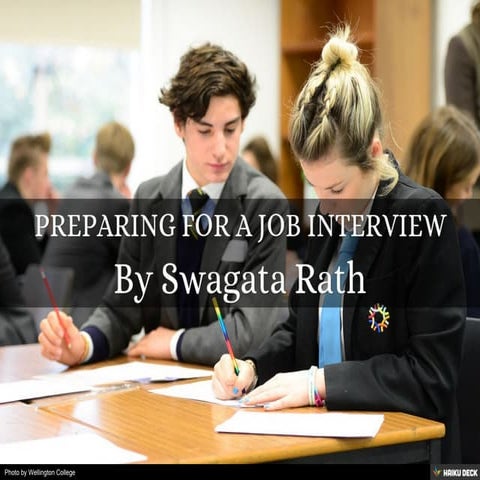 PREPARING FOR A JOB INTERVIEW | PDF
