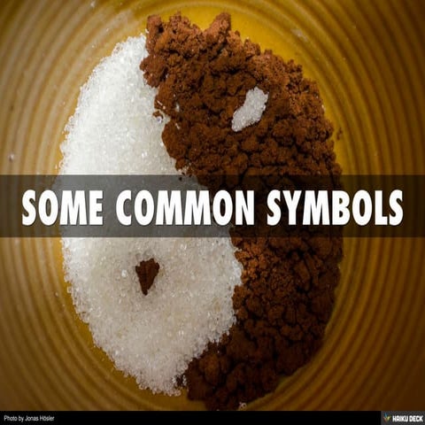 SOME COMMON SYMBOLS | PDF