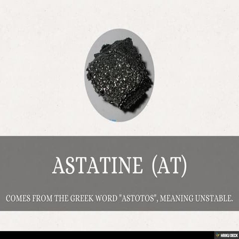 Astatine (AT) | PDF