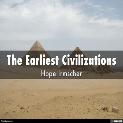 The Earliest Civilizations | PDF