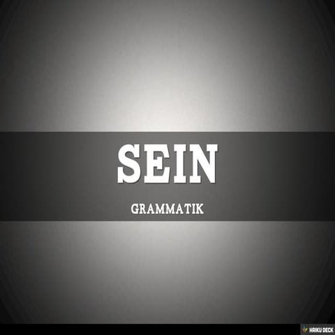 sein | PDF