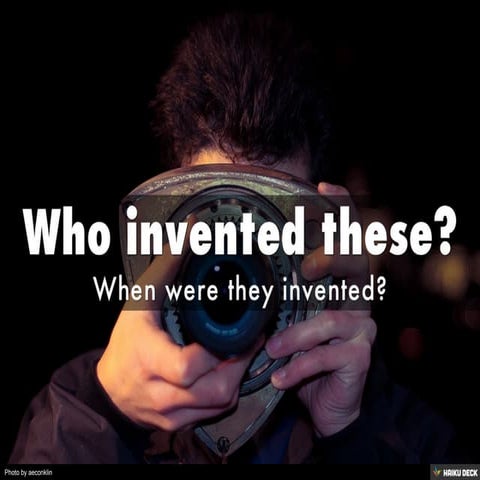 Who invented these? | PDF