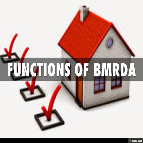 FUNCTIONS OF BMRDA | PPT