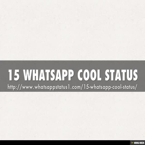 15 SAD STATUS FOR WHATSAPP | PDF
