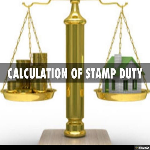 CALCULATION OF STAMP DUTY | PDF