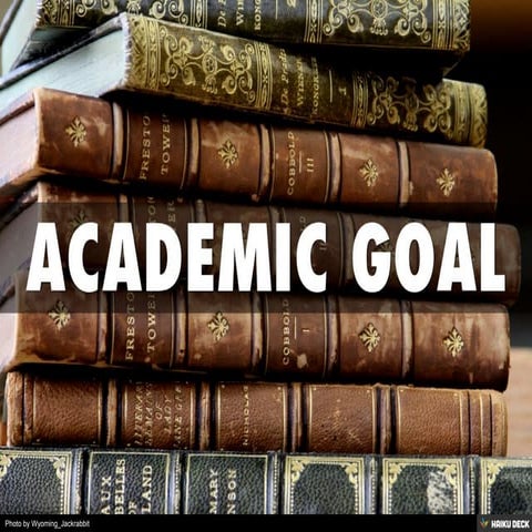 ACADEMIC GOAL | PDF