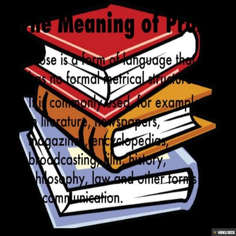 The Meaning of Prose | PDF
