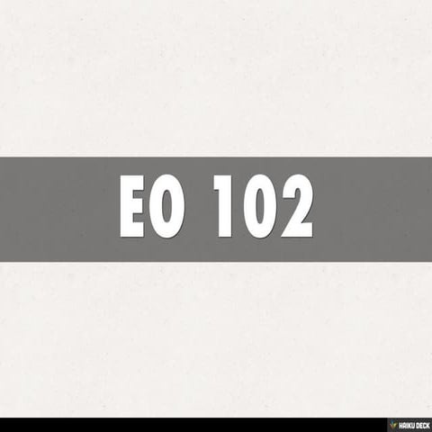 EO 102 | PPT
