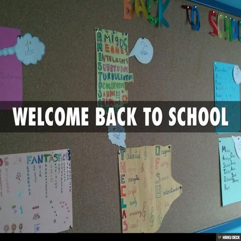 WELCOME BACK TO SCHOOL | PDF