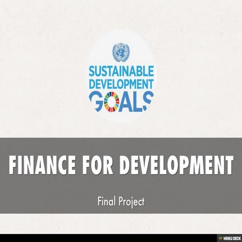FINANCE FOR DEVELOPMENT | PDF