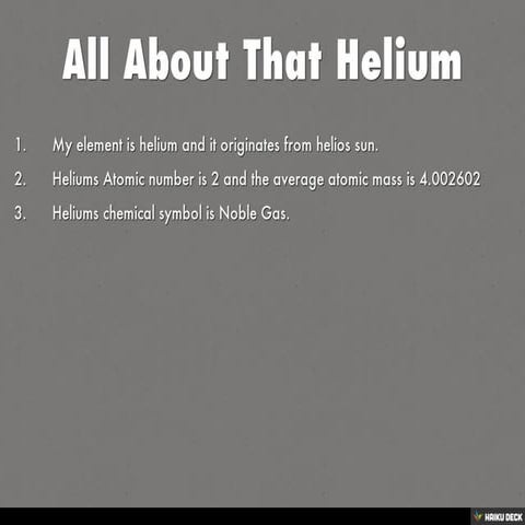 All About That Helium | PDF