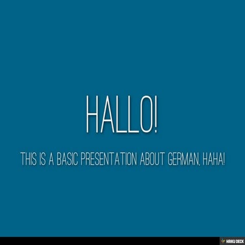 Hallo! | PPT