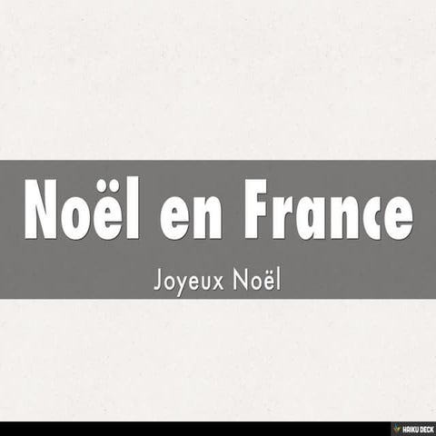 Noël en France | PPT
