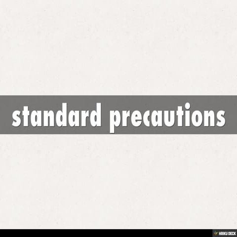 standard precautions | PPT