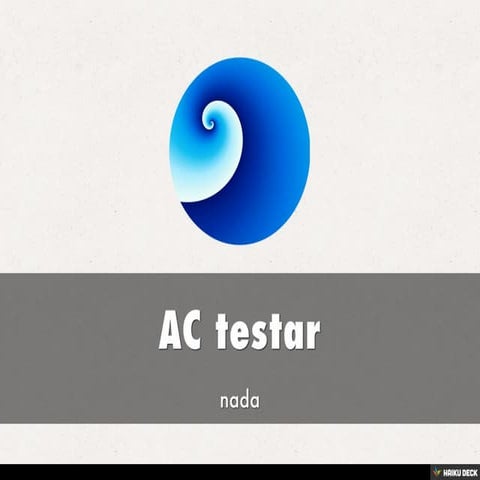 AC testar | PPT
