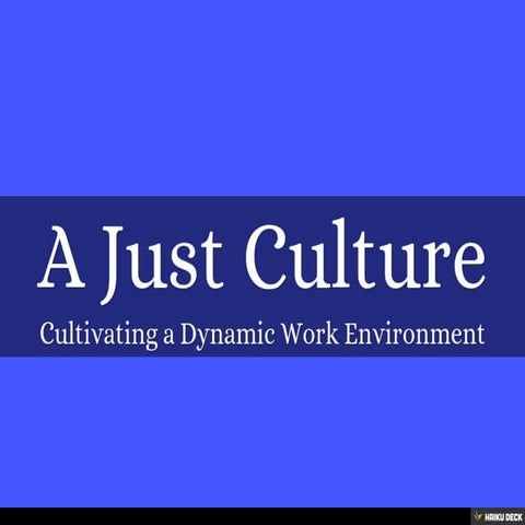 Just Culture | PDF
