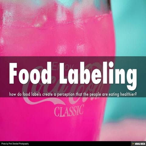 Food Labeling | PPT