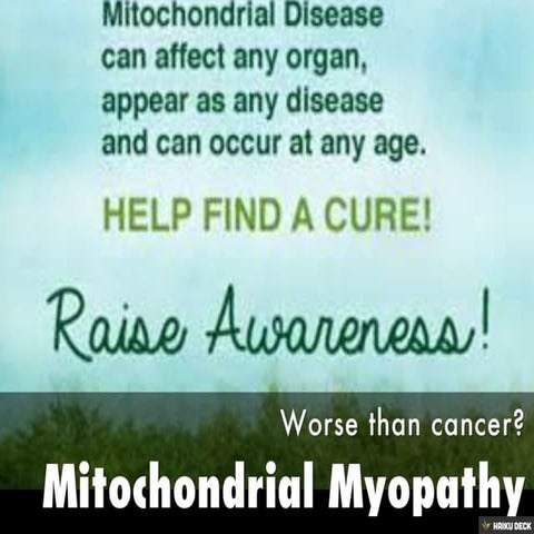 Mitochondrial Myopathy | PDF