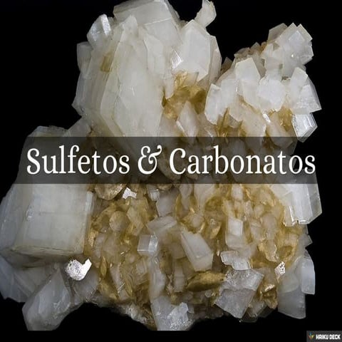 Sulfetos & Carbonatos | PDF