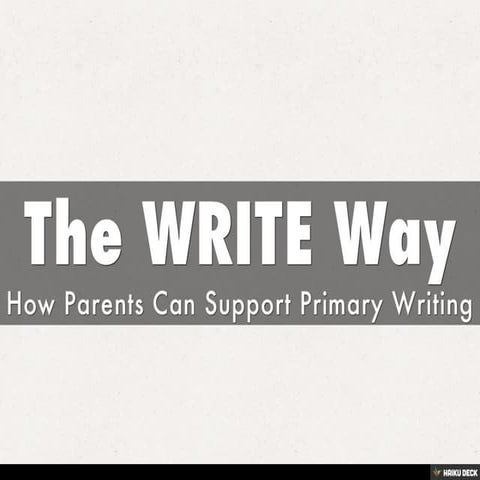 The WRITE Way | PPT