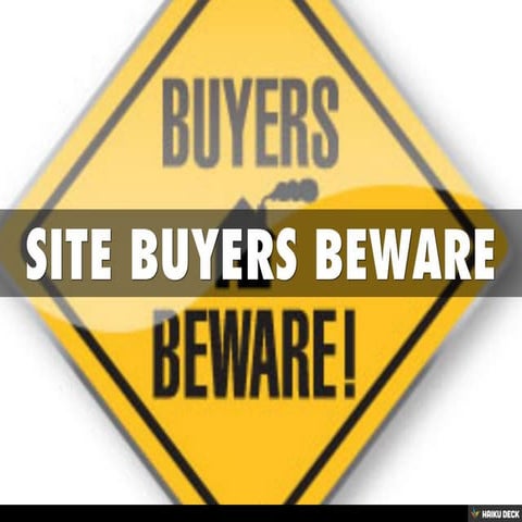 SITE BUYERS BEWARE | PDF