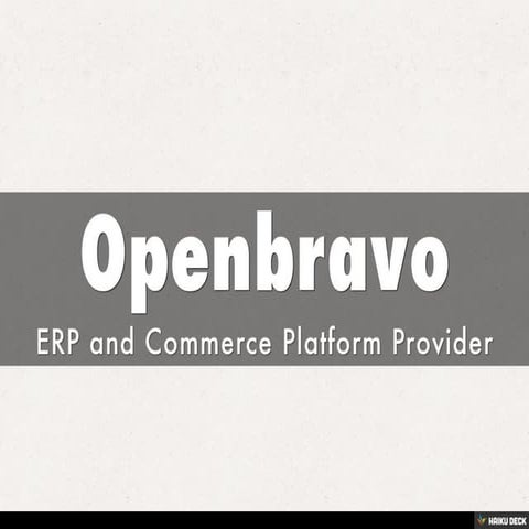 Openbravo | PDF