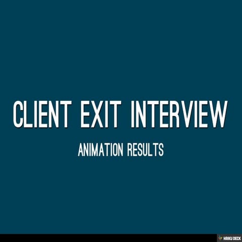 Client Exit Interview | PDF