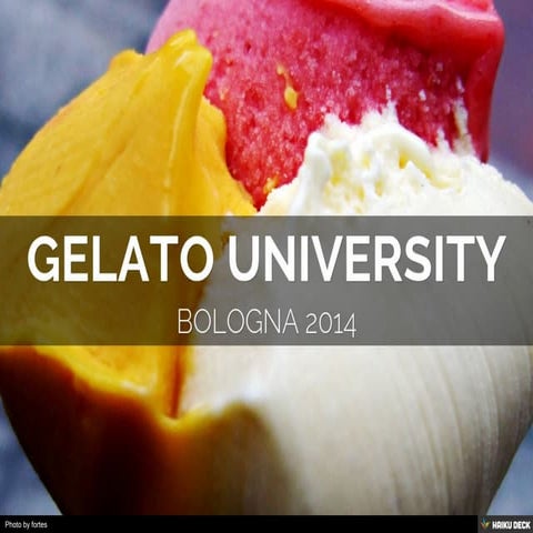 GELATO UNIVERSITY | PDF