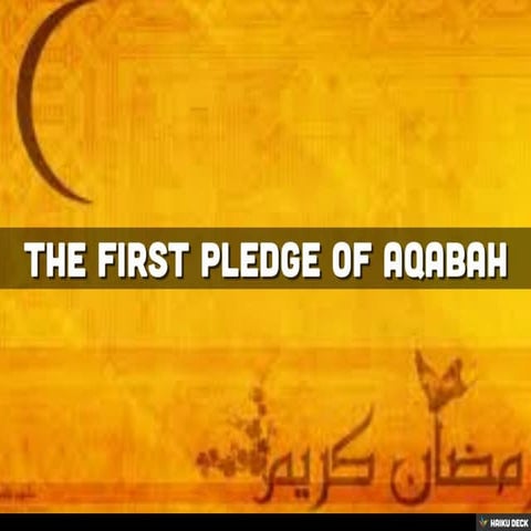 The First Pledge Of Aqabah | PDF