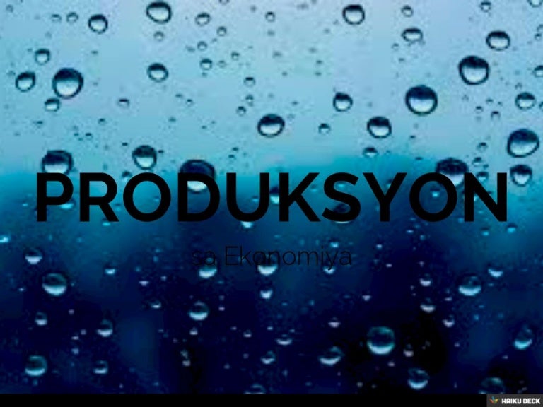 PRODUKSYON