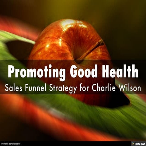 Promoting Good Health | PDF