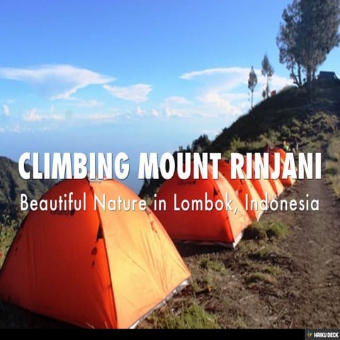 CLIMBING MOUNT RINJANI | PDF