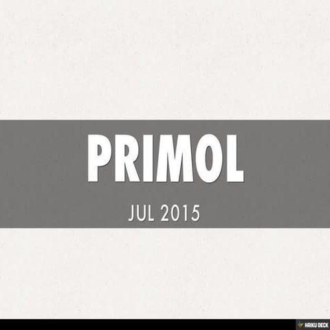 PRIMOL | PPT