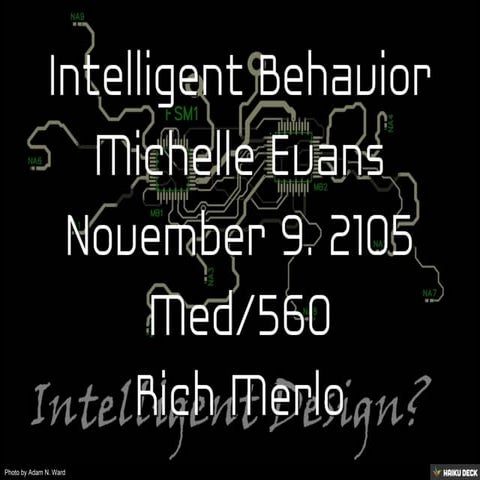 Intelligent Behavior Presentation | PPT