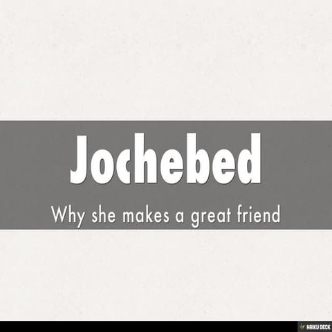 Jochebed | PPT