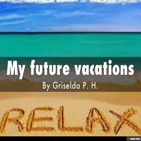My future vacations | PDF