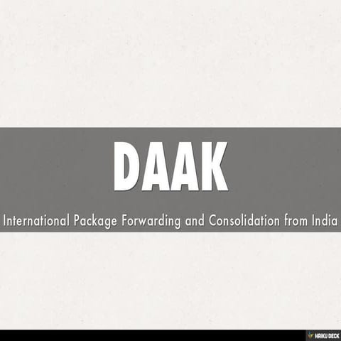 DAAK | PDF | Logistics and Transportation Industry | Industries
