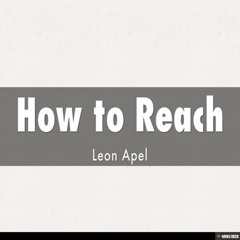 Leon Apel - Contact Information | PDF
